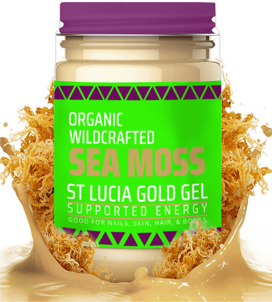 ORGANIC WILDCRAFTED SEA MOSS ST LUCIA GOLD GEL – Zingy Life